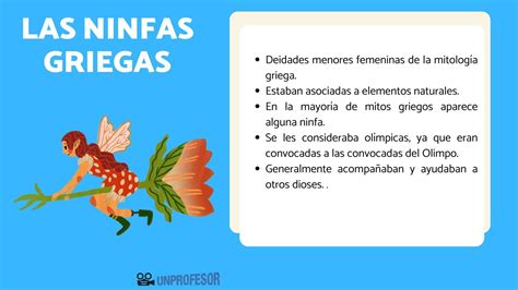 NINFAS en la mitología griega resumen