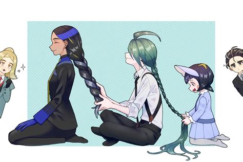 Rika Geeta Poppy Larry And Hassel Pokemon And More Drawn By