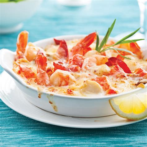 Gratin De Fruits De Mer Thermidor Je Cuisine