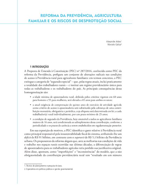 Preenchível Disponível repositorio ipea gov A REFORMA DA PREVIDNCA