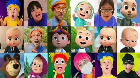Blippi Ft Ryans World Cocomelon Boss Baby D Billions Kulikitaka