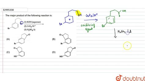 The Major Product Of The Following Reaction Is Youtube