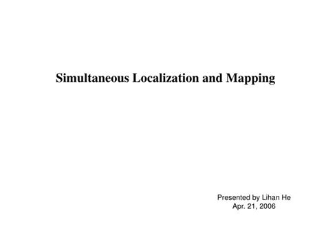 ppt simultaneous localization and mapping powerpoint presentation free download id 518542
