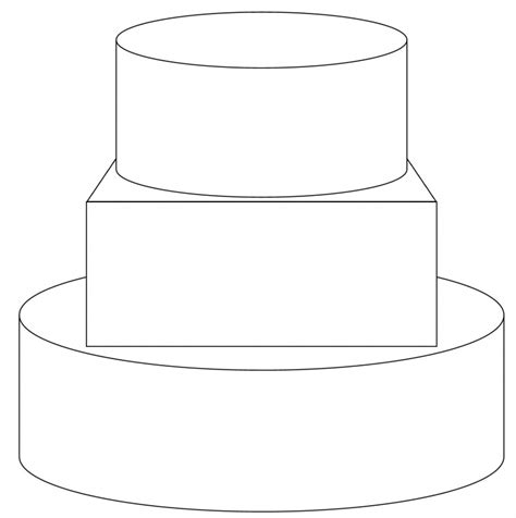 6 Best Images Of Cake Templates Printable Birthday Cake Printable