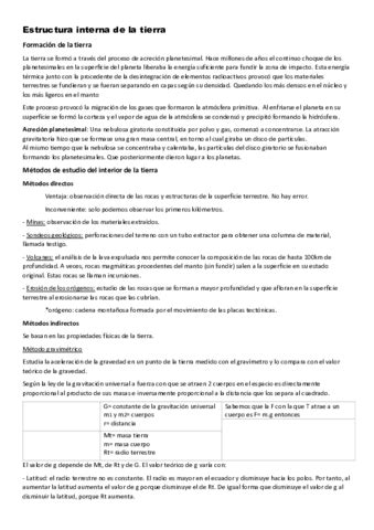 Geo Estructura Interna De La Tierra Pdf