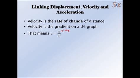 solve4x tutorials kinematics and calculus part 1 displacement velocity and acceleration