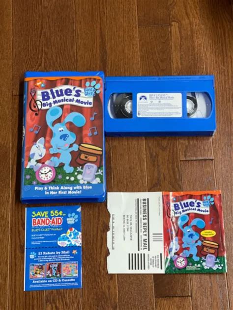 Blue S Clues Big Musical Movie Vhs Steve Burns Nick Jr Nickelodeon