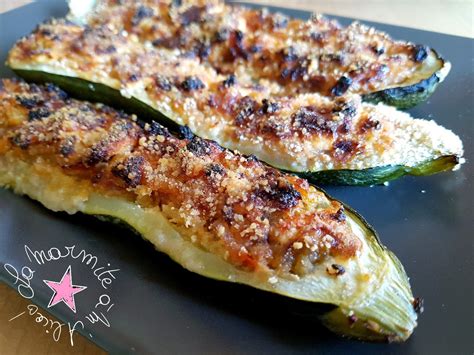 Courgettes Farcies au Chèvre La Marmite à M Alice