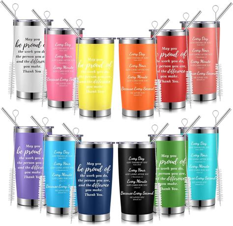 Amazon Nitial 12 Pcs Christian Tumblers For Women Religious Bible