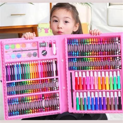 Estojo Maleta Pintura Infantil Kit Pintura A Pe As Canetinhas