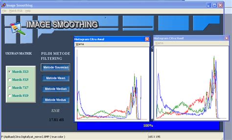 image smoothing menggunakan mean filtering median filtering modus filtering dan gaussian