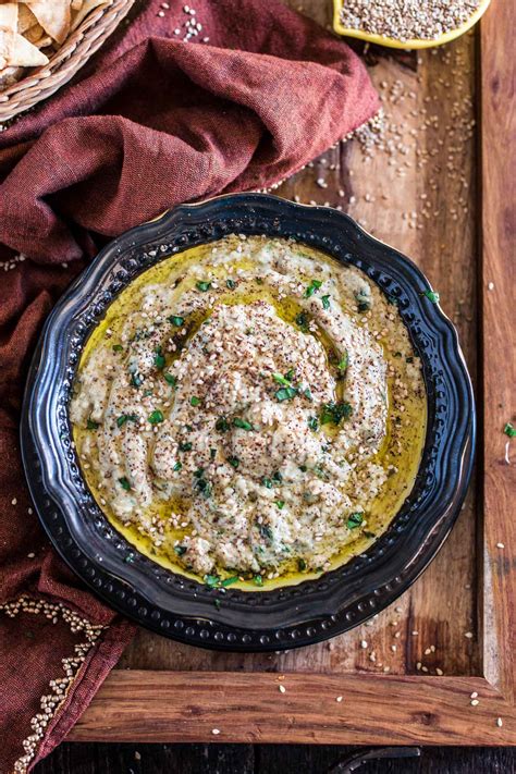 Baba Ghanoush Roasted Eggplant Dip Olivia S Cuisine