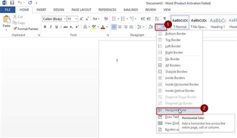 Draw A Line In Ms Word Simple Methods