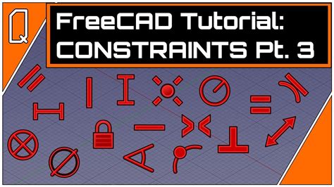 FreeCAD Constraints Part 3 Easy Beginner Tutorial YouTube
