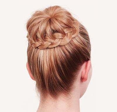 French Braid Bun Step By Step Tutorial How To Make Tashiara