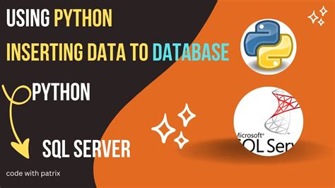 using python inserting data to database sql server part 2 code with patrix youtube