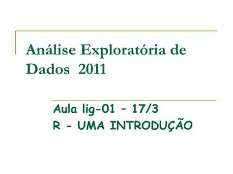 Ppt An Lise Explorat Ria De Dados Powerpoint Presentation Free