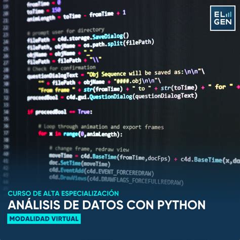 Curso An Lisis De Datos Con Python Elgen