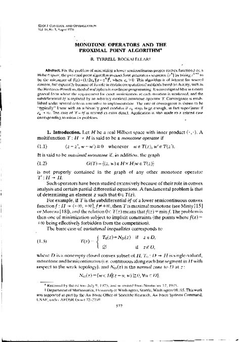 pdf monotone operators and the proximal point algorithm hadi khatibzadeh