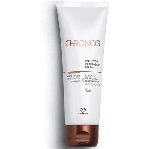 Protetor Clareador FPS 70 Chronos Claro Médio 50ml Shopee Brasil