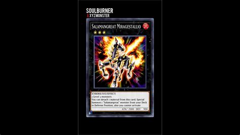 Yugioh Duel Links Soulburner XYZ Summon Salamangreat Miragestallio