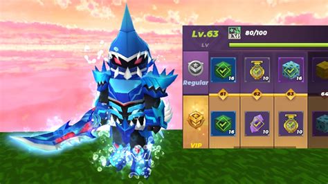 New Shark Armor Unlocking Season 20 BattlePass In SkyBlock Blockman