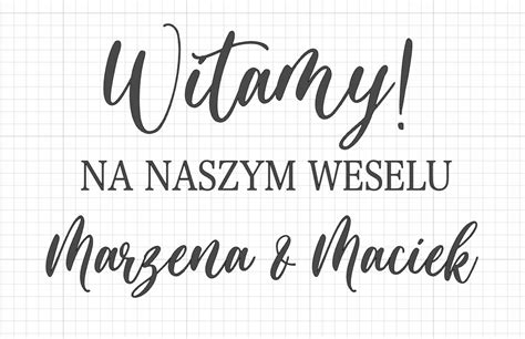 Tablica Powitalna Wesele Naklejka Niska Cena Na Allegro Pl