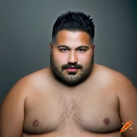 Handsome Chubby Man With Stubble And Proud Expression On Craiyon