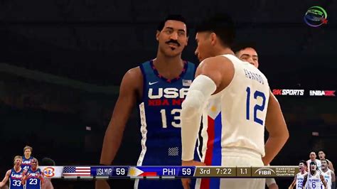 GILAS PILIPINAS Vs USA Kai Sotto Shocking Shot Wild Game 2nd Half And