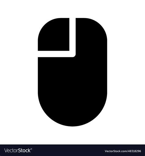 Mouse Left Click Icon Royalty Free Vector Image