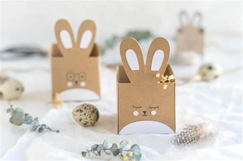 Hasen Schachtel für Ostern Geschenkidee inkl Freebie Fräulein DIY