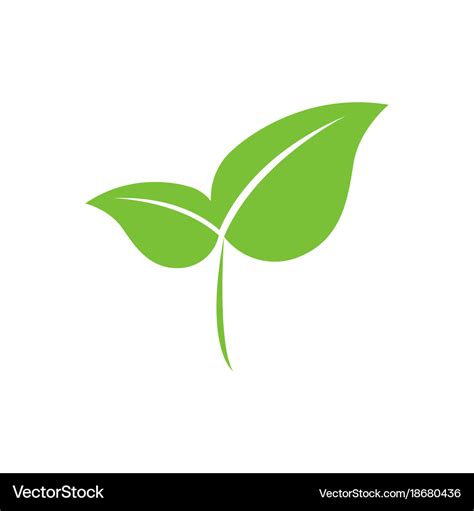 Eco Friendly Green Leaf Royalty Free Vector Image