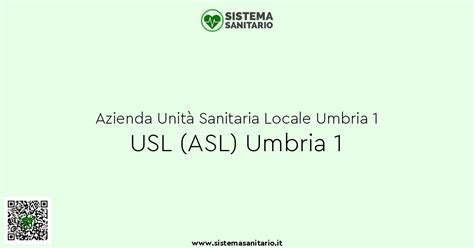 USL ASL Umbria 1 SistemaSanitario It