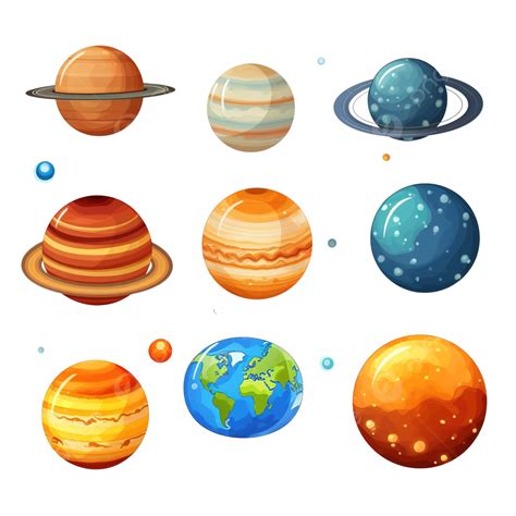 Planetas En El Sistema Solar Educaci N Cient Fica Estrella Png Dibujos