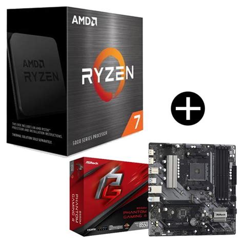 国内正規品 AMD Ryzen 7 5700X W O Cooler CPU ASRock B550M Phantom Gaming 4