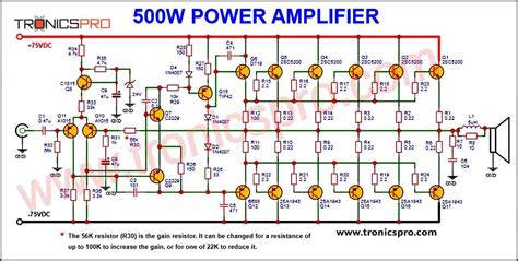 W Power Amplifier Circuit Using C A D B Tip