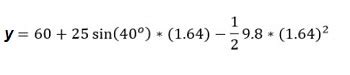 Projectile Equations Formula Calculation Lesson Study
