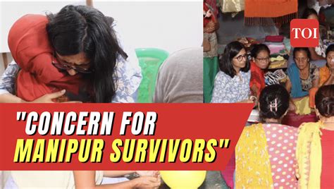 Swati Maliwal Meets Kin Of Women Paraded Naked In Manipur Voices