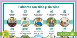 L Con Tilde Y El Sin Tilde Ejemplos Y Explicaci N Twinkl