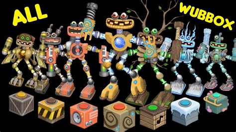 All Wubbox My Singing Monsters Sound And Eggs Part Youtube