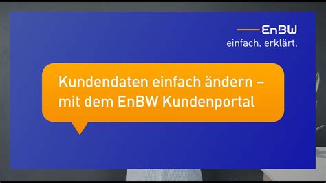 EnBW einfach erklärt Meine Daten YouTube