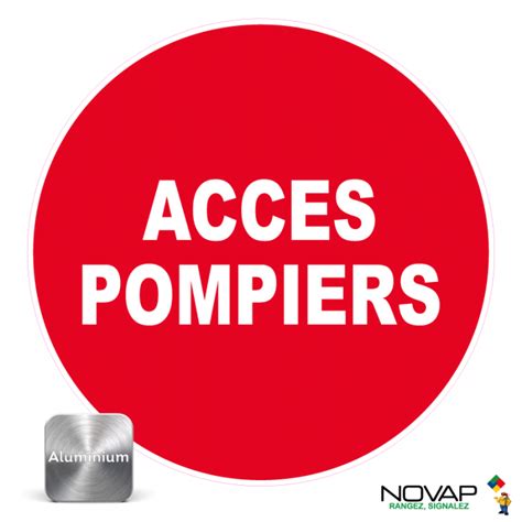 Panneau Accès pompier Alu Ø300mm Novap