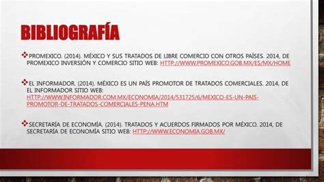 México y sus tratados de libre comercio con otros paises PPT