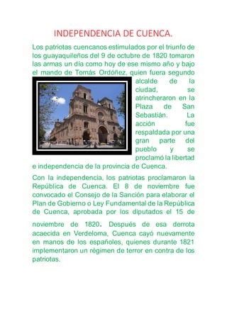 Independencia De Cuenca PDF