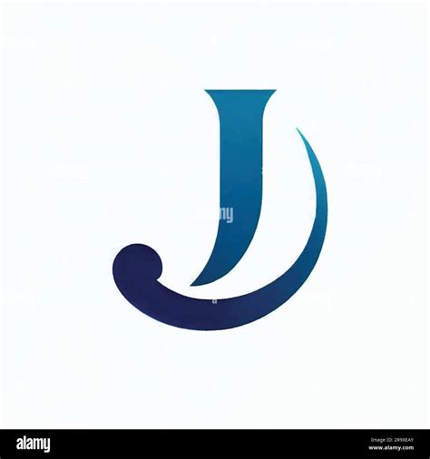 Logo Illustration Of The Letter J On A White Background Stock Vector