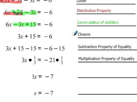 How To Identify Properties In Algebra