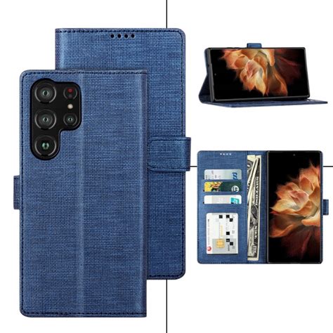 Etui z klapką klapka zamykane magnet do Samsung Galaxy S23 Ultra Blue