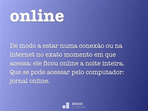 Online Dicio Dicionário Online de Português
