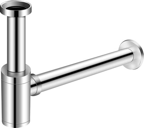 EXLECO Sifone In Acciaio Inox Universale Da 1 1 4 Trappola Regolabile