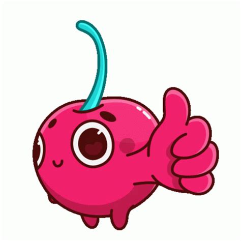 Hot Cherry Thumbs Up Sticker Hot Cherry Thumbs Up Cute Discover